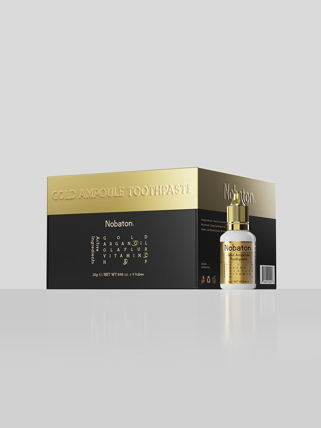 Gold toothpaste gift set – nobaton
