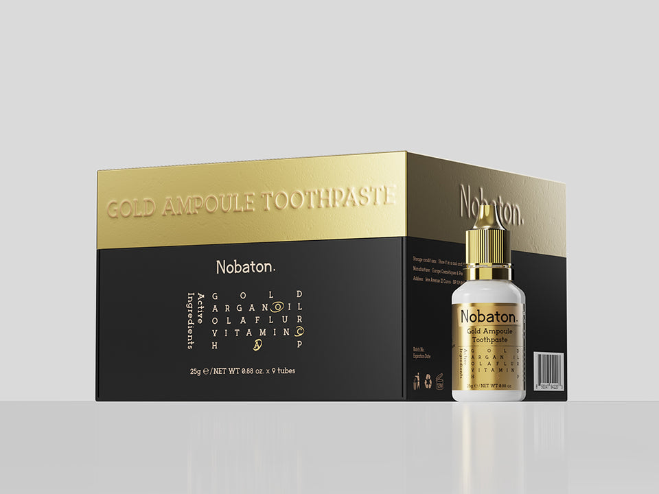 Gold toothpaste gift set – nobaton