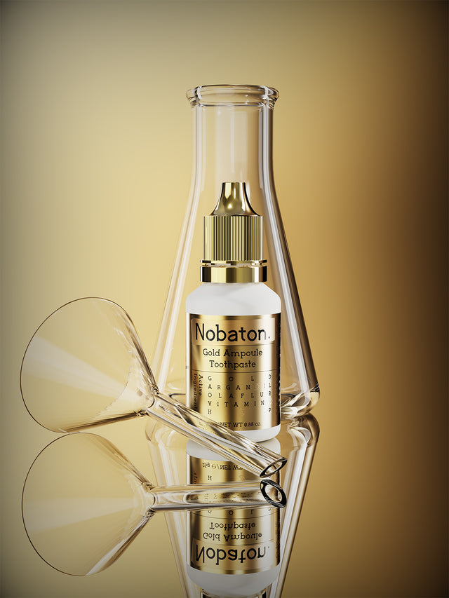 Gold toothpaste gift set – nobaton