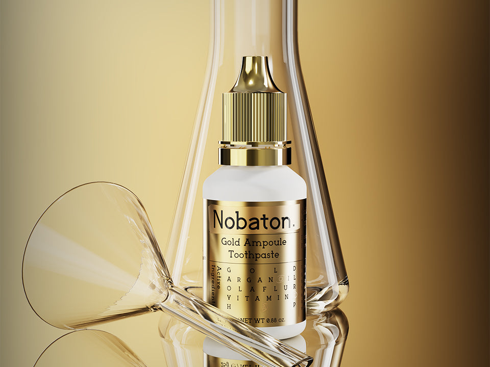 Gold toothpaste gift set – nobaton